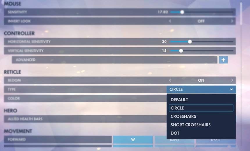 Here's a suggestion: More reticle options | GosuGamers