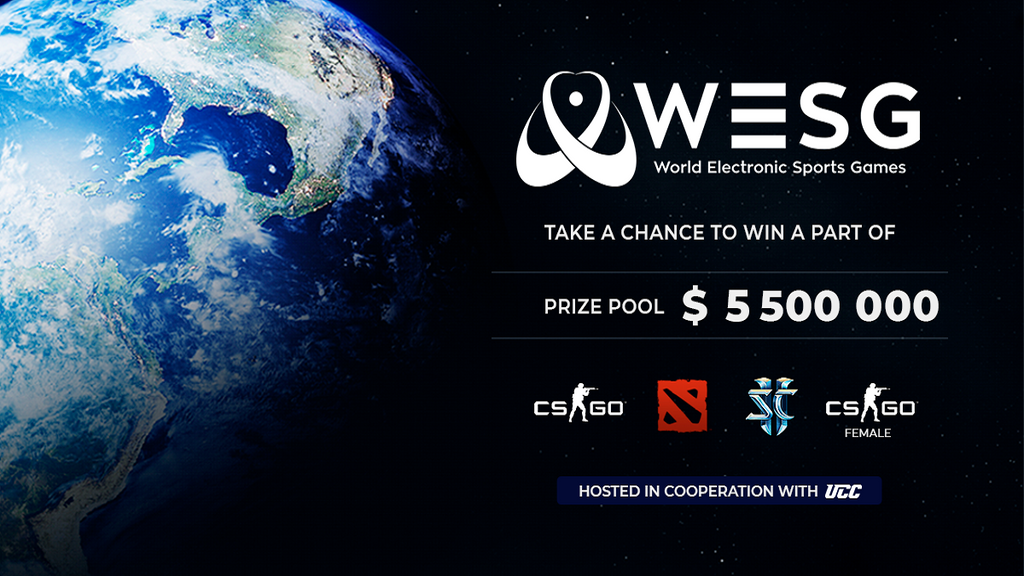 WESG 2019-2020 details for CS:GO, CS:GO Female, Dota2, StarCraft II ...