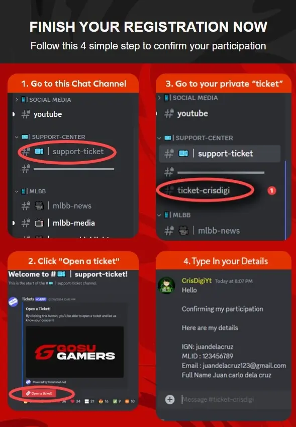 GCS MLBB 5v5 Tournament Discord Registration Guide For November 2024 | GosuGamers