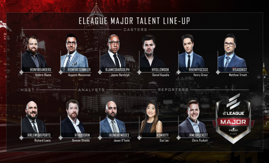 ELEAGUE Major - Talent lineup revealed | GosuGamers